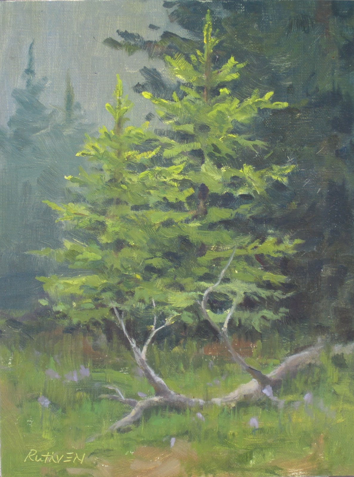 Scott Ruthven Fine Art: New Painting - Spring Growth