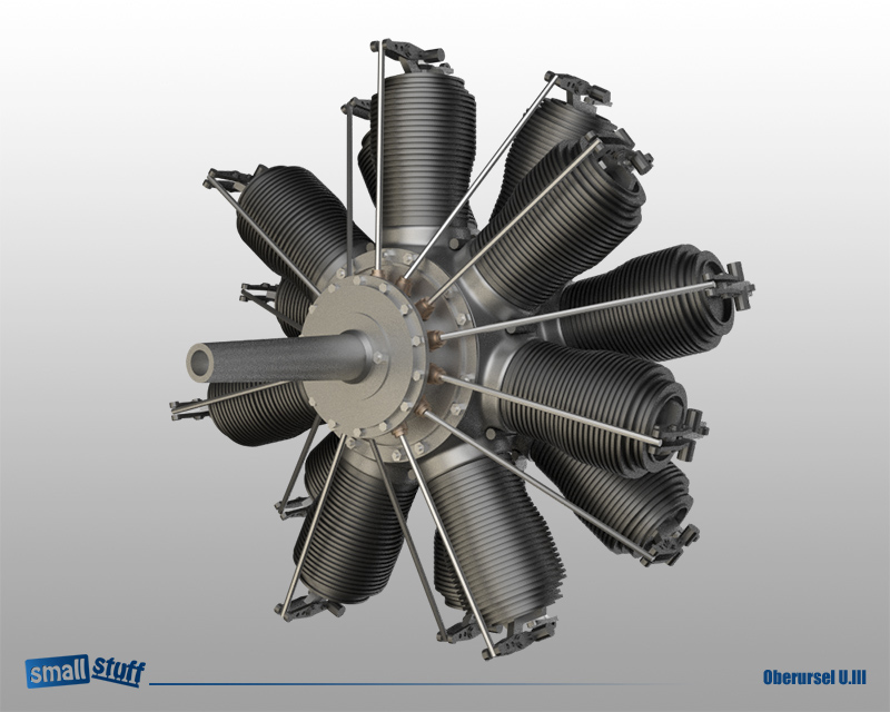 Small Stuff Models: 1/48 WWI Rotary Engines - Work In Progress