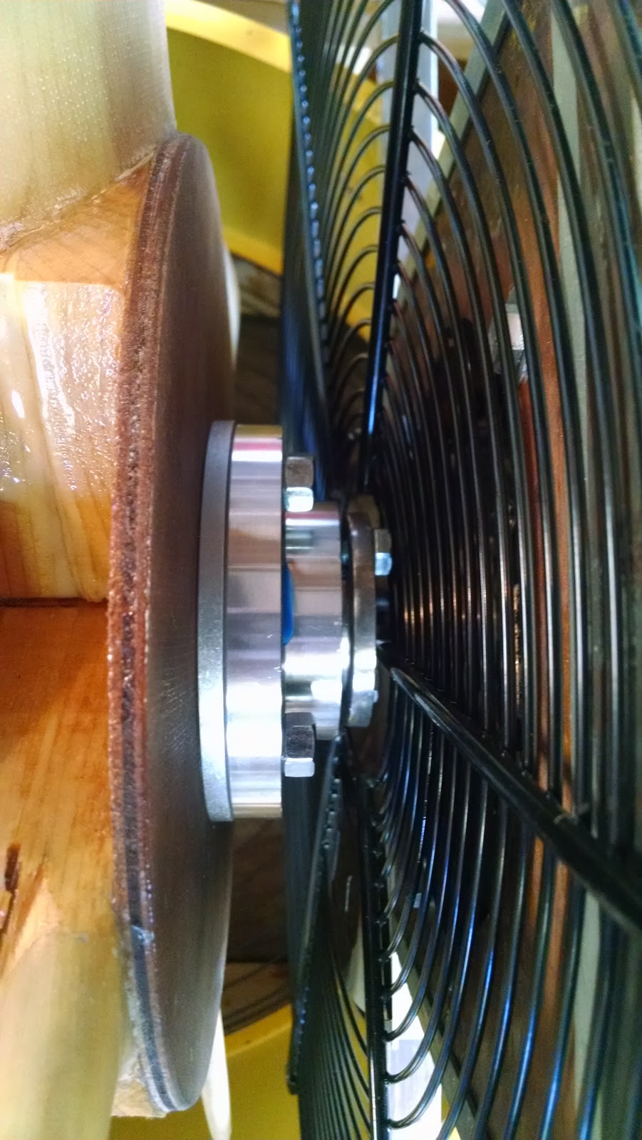 Margin of Air: Lift fan mounted with shaft key and axial bolt