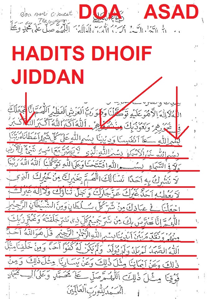 JOKAM UNITED 2.0: Derajat Hadits Doa Silat ASAD (Jokam/LDII)