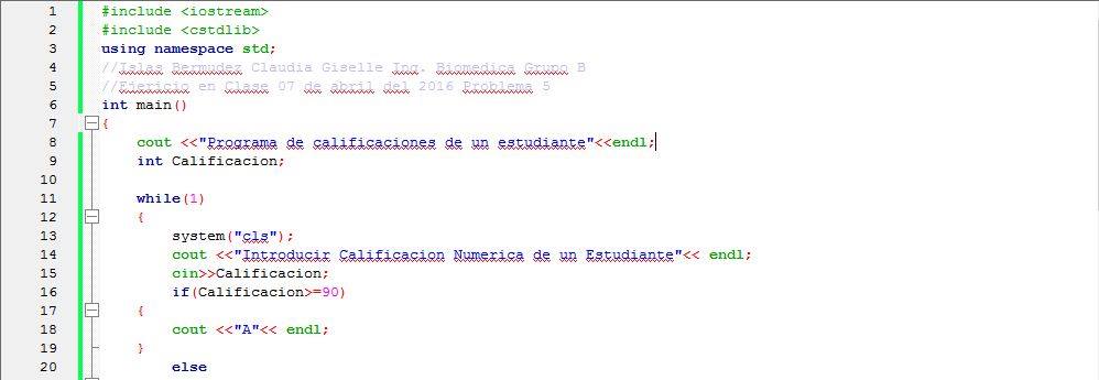 Fundamentos de Programación -Equipo 2-: Ejercicio clase 7 de abril 2016