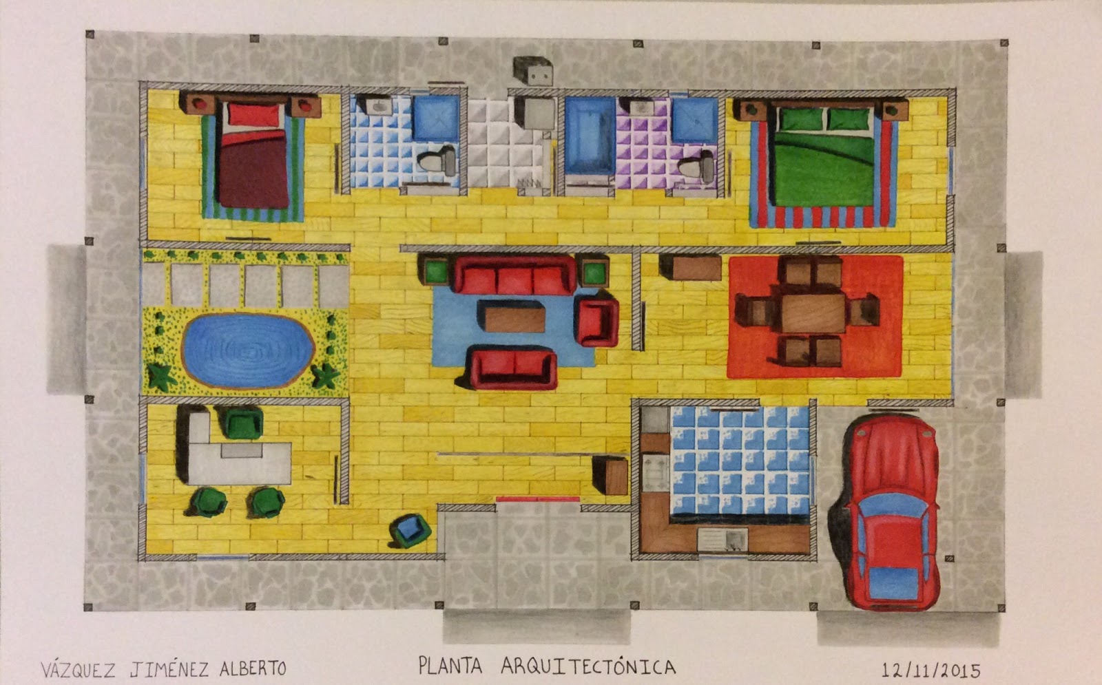 Arquitectos en Proceso: Planos Arquitectónicos a Color