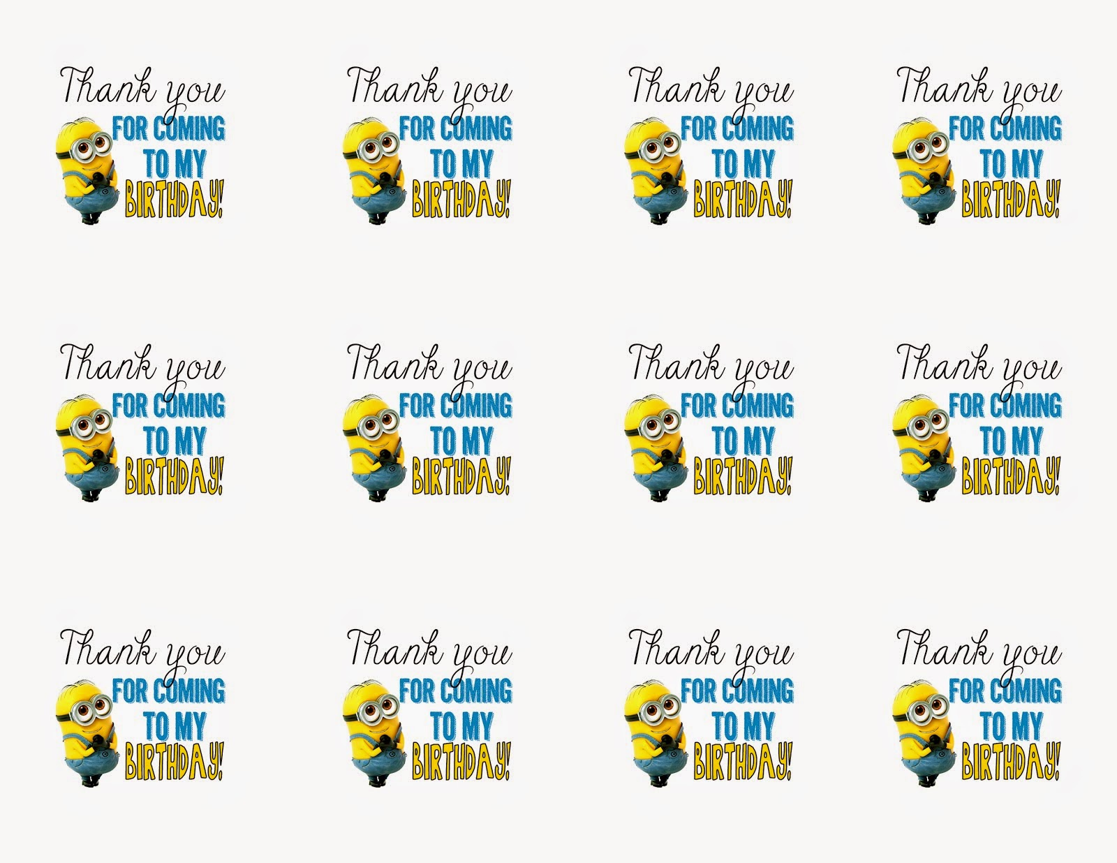 Minions: Free Printable Bunting, Labels and Toppers. - Oh My Fiesta! in ...