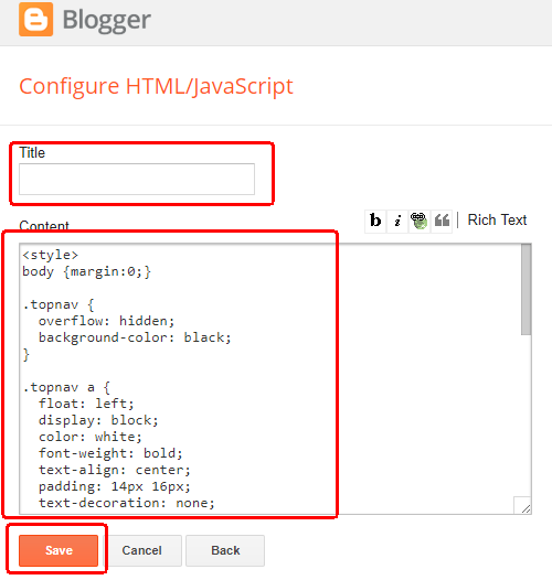 How to add CSS Menu into Blogger 2017 Theme (Blogger CSS Navigation Bar ...