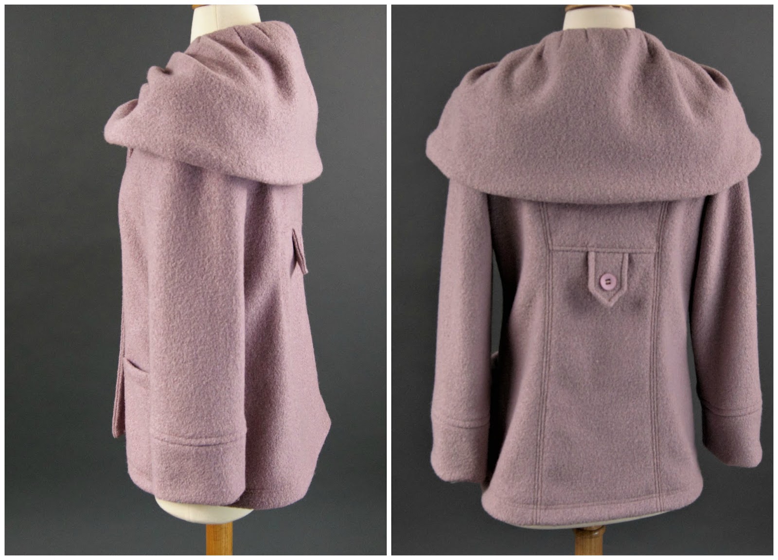 Finished Seams: Sewing with Boiled Wool -- Simplicity 1540