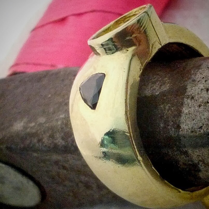 A Metalsmith's Journey: How to flush set faceted stones