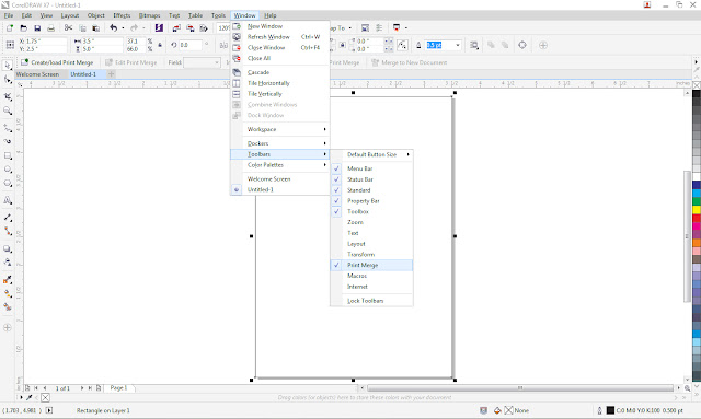 CorelDraw Tutorial: Sequential numbers using Print Merge in CorelDraw