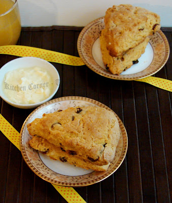 Orange Raisin Scones