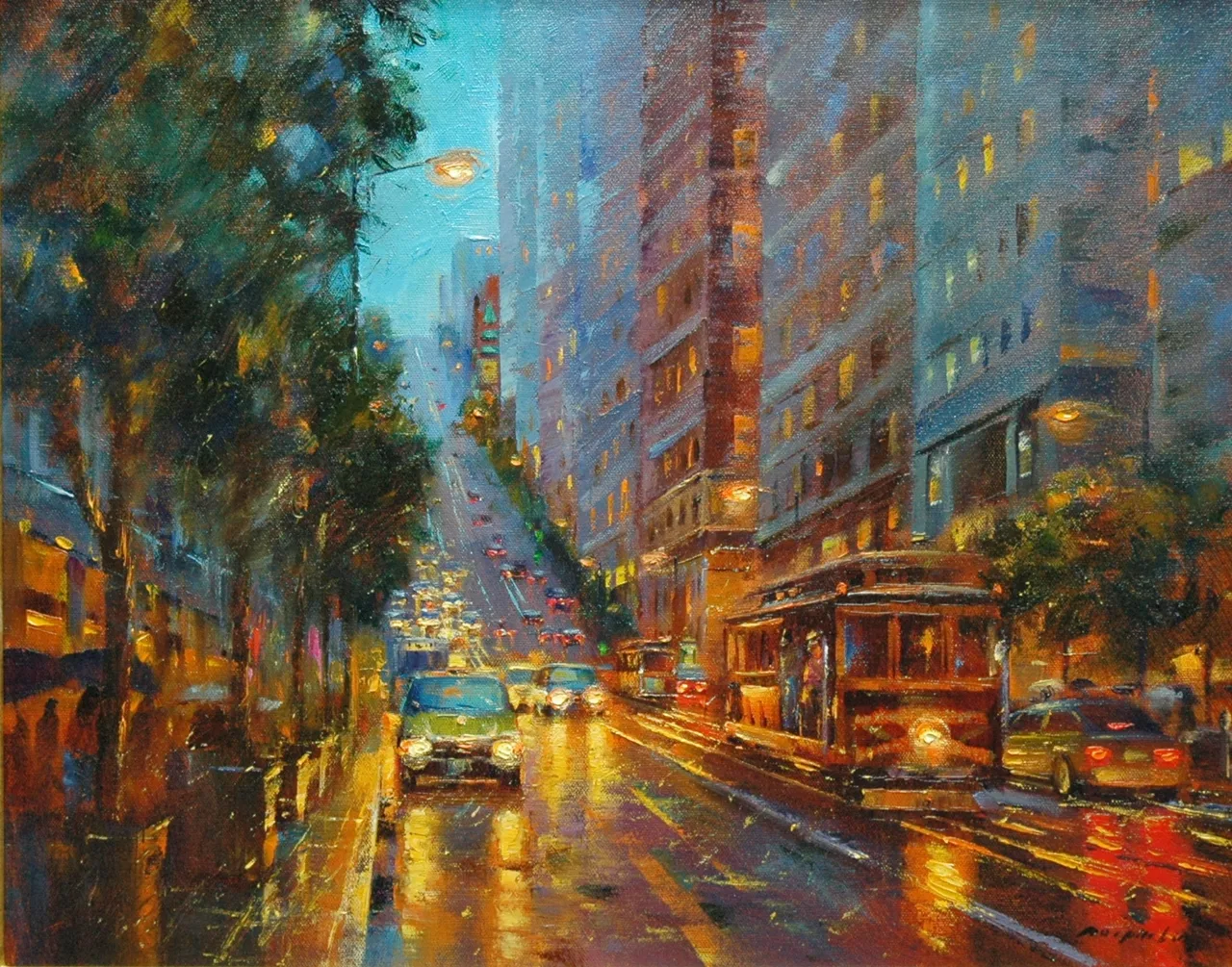 Po Pin Lin, 1970 ~ Impressionist Cityscape painter | Tutt'Art ...