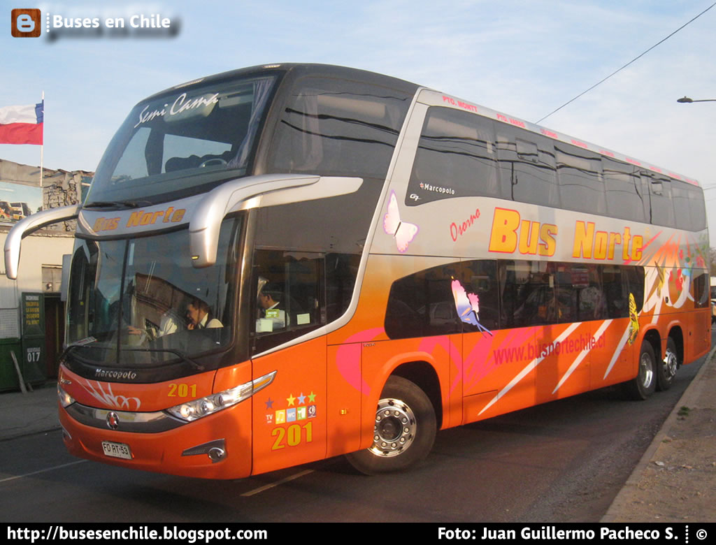 Buses en Chile | Juan Guillermo Pacheco S.: Bus Norte | N° 201.-