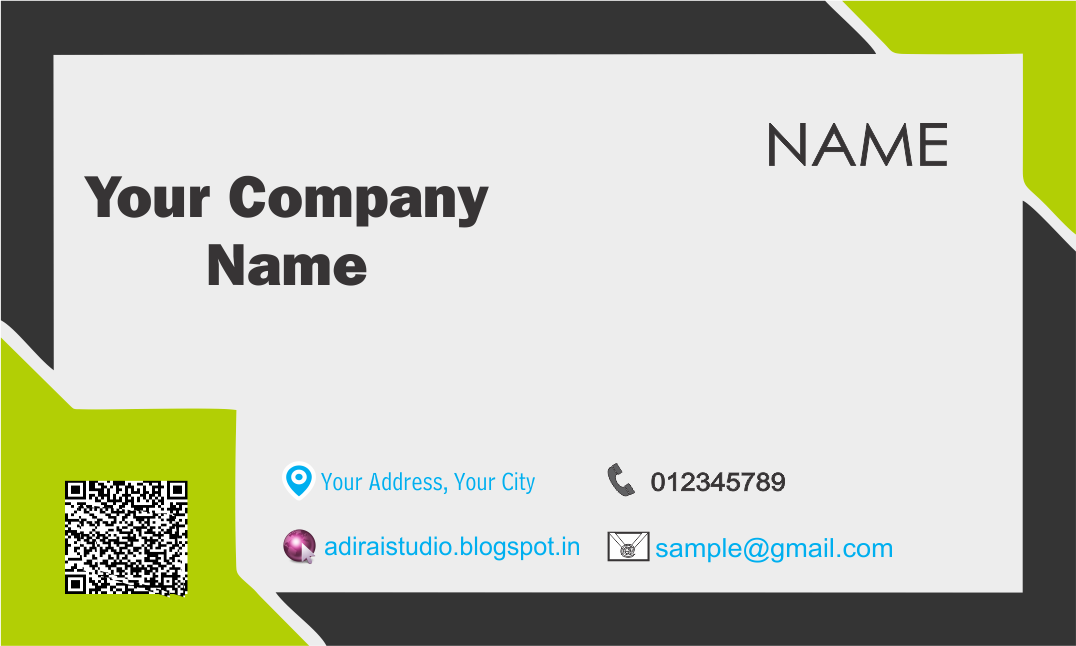 Sample Visting Card Design | அதிரை ஸ்டூடியோ