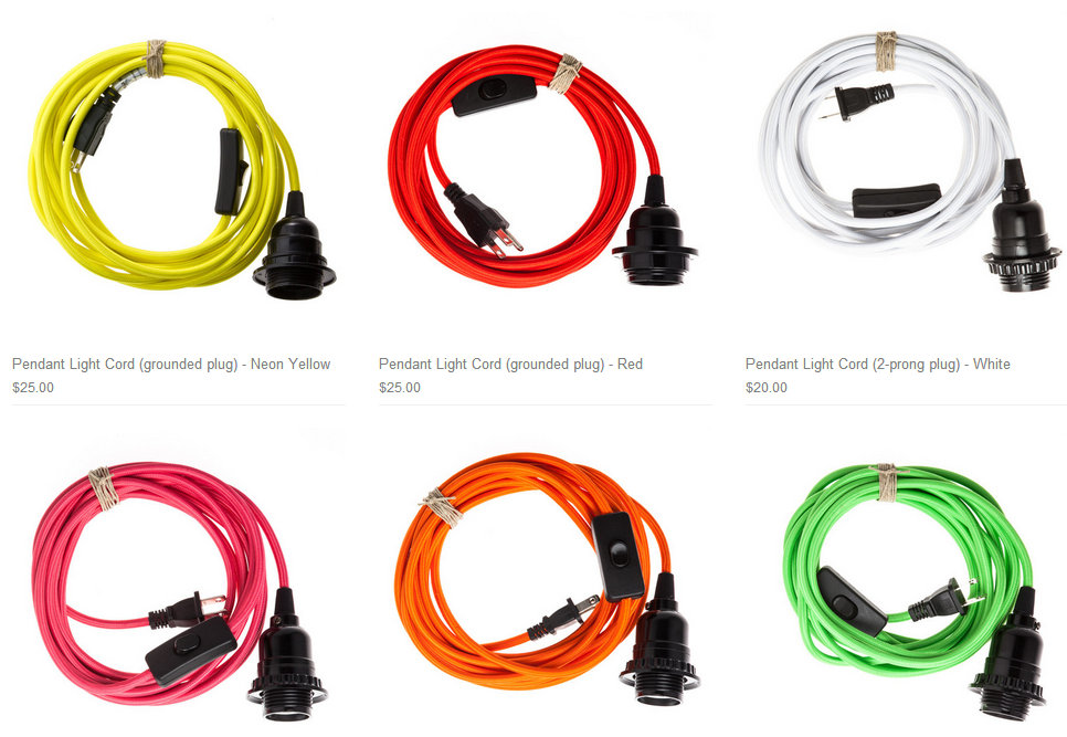 love your space: Source Alert: Colored Cord Kits