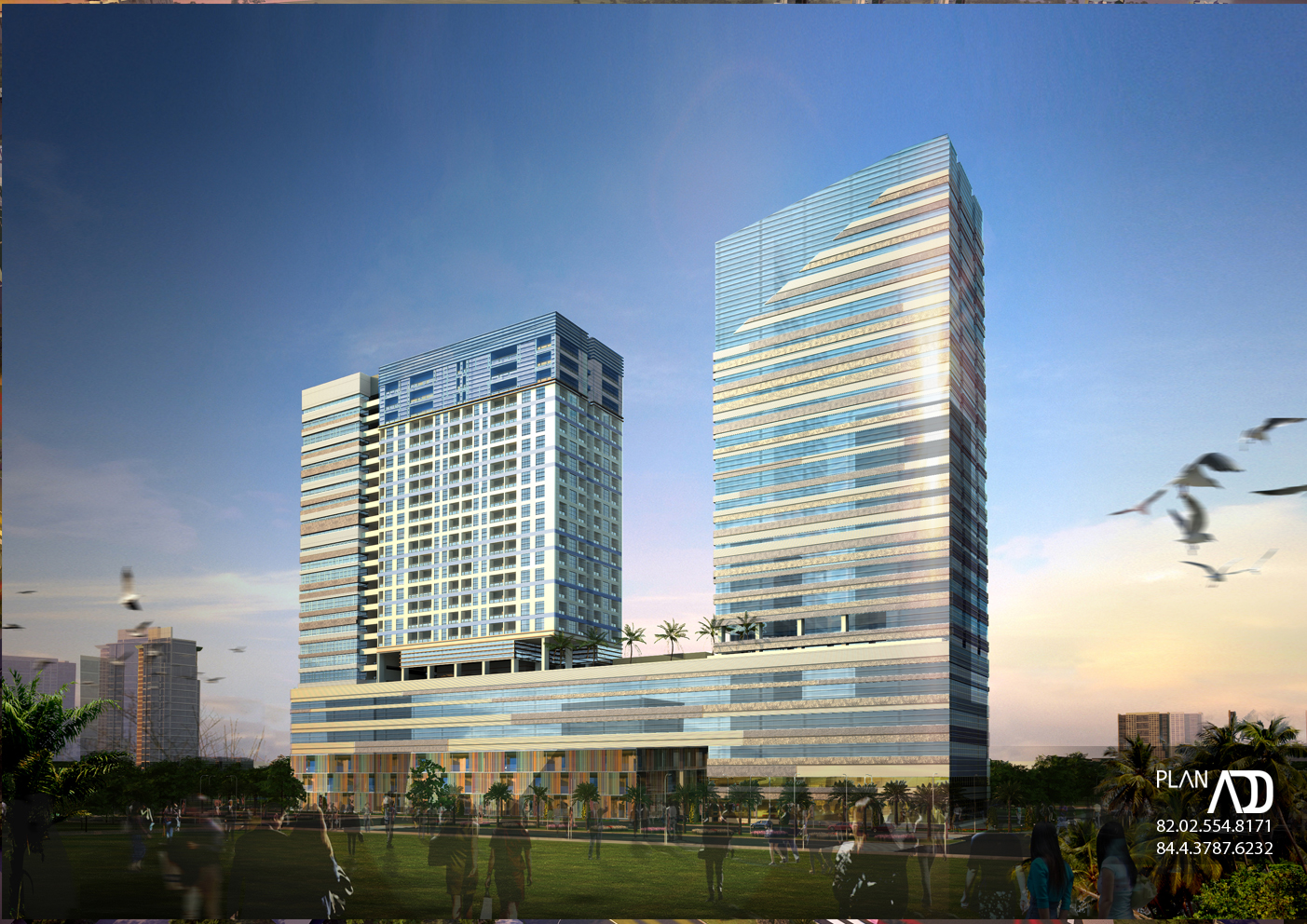 ADD 건설 Group / 플랜 애드 건축사 사무소: GOLDEN GATE TOWER