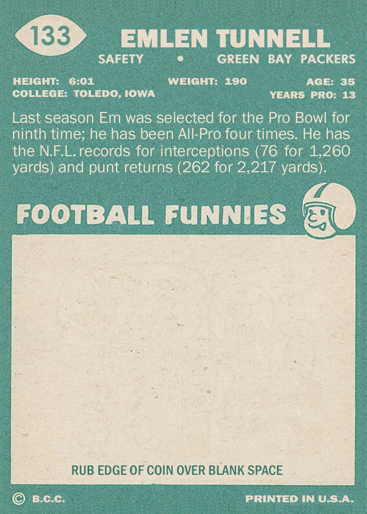 Bob Lemke's Blog: I always liked Emlen Tunnell: Part 1