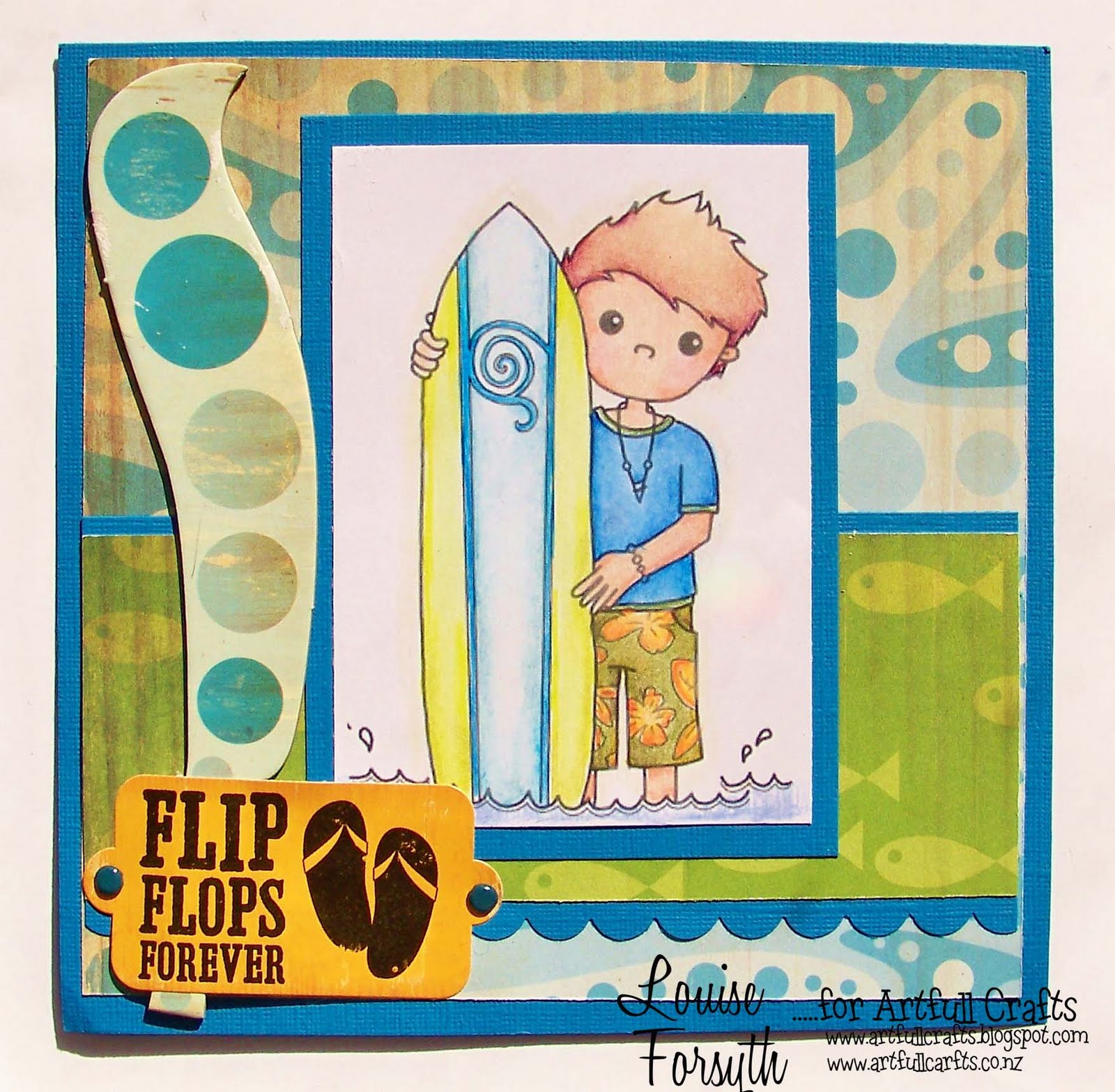 Artfull Crafts: Louise - A Quick & Easy Boys Card