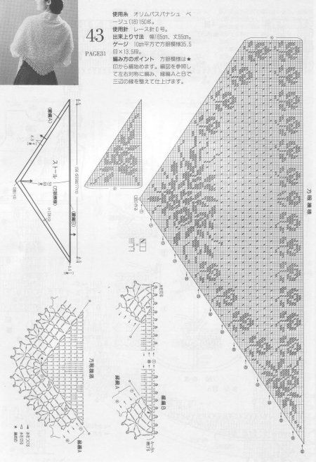 Tina's handicraft : 72 charts for crochet shawl