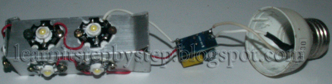 DIY Home Made LED Lamp - Learn It Step By Step