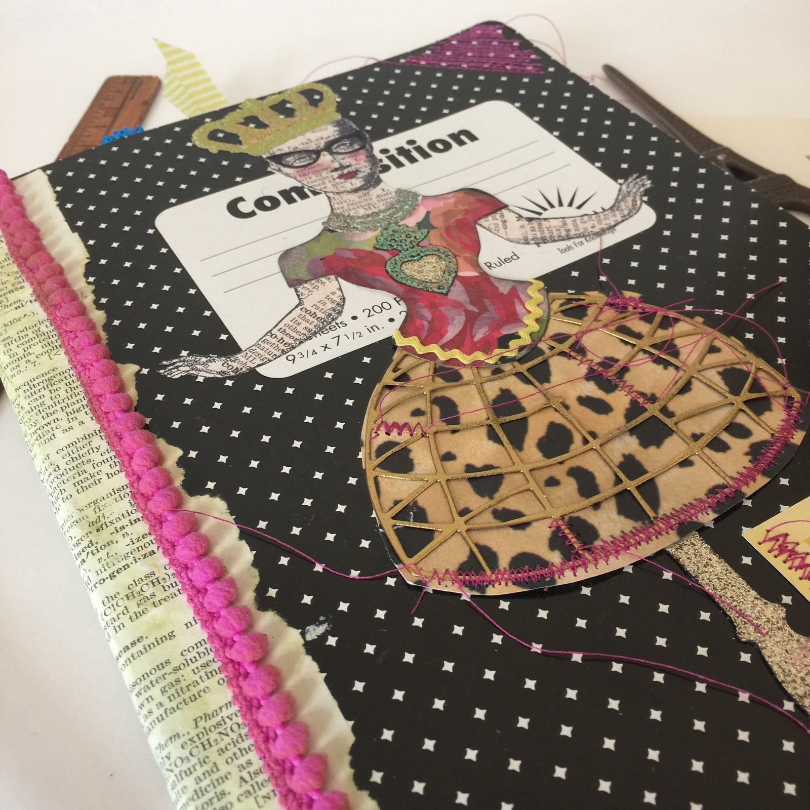 My Rusty Crown: Altered Composition Books Featuring Character Constructions