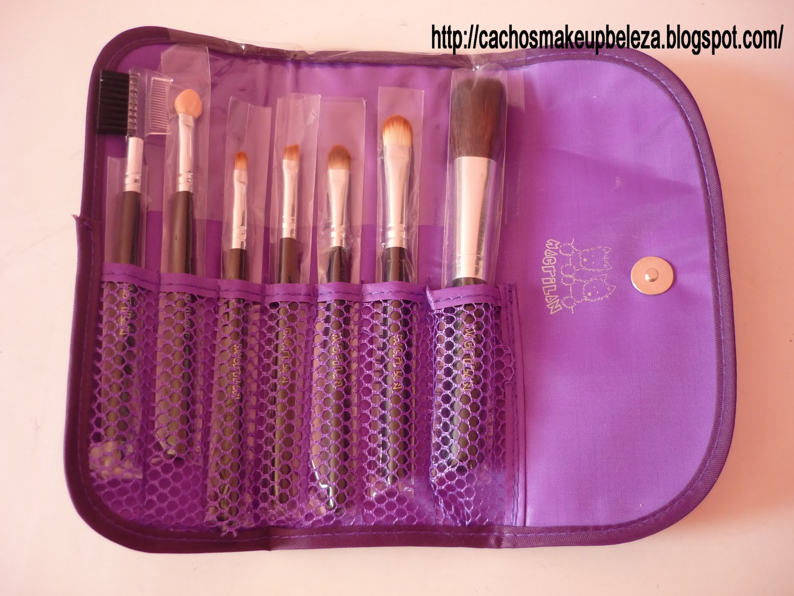 Cachos, Makeup e Beleza: Kit de pincéis Macrilan