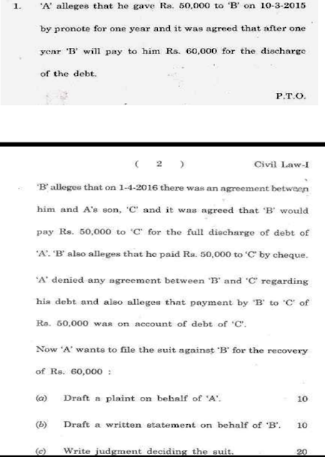 Aiming Delhi Judiciary: Answer Writing - Practical Questions