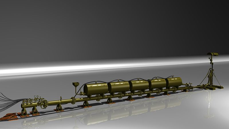 Minature Art of War: Livens Large Gallery Flame Projector