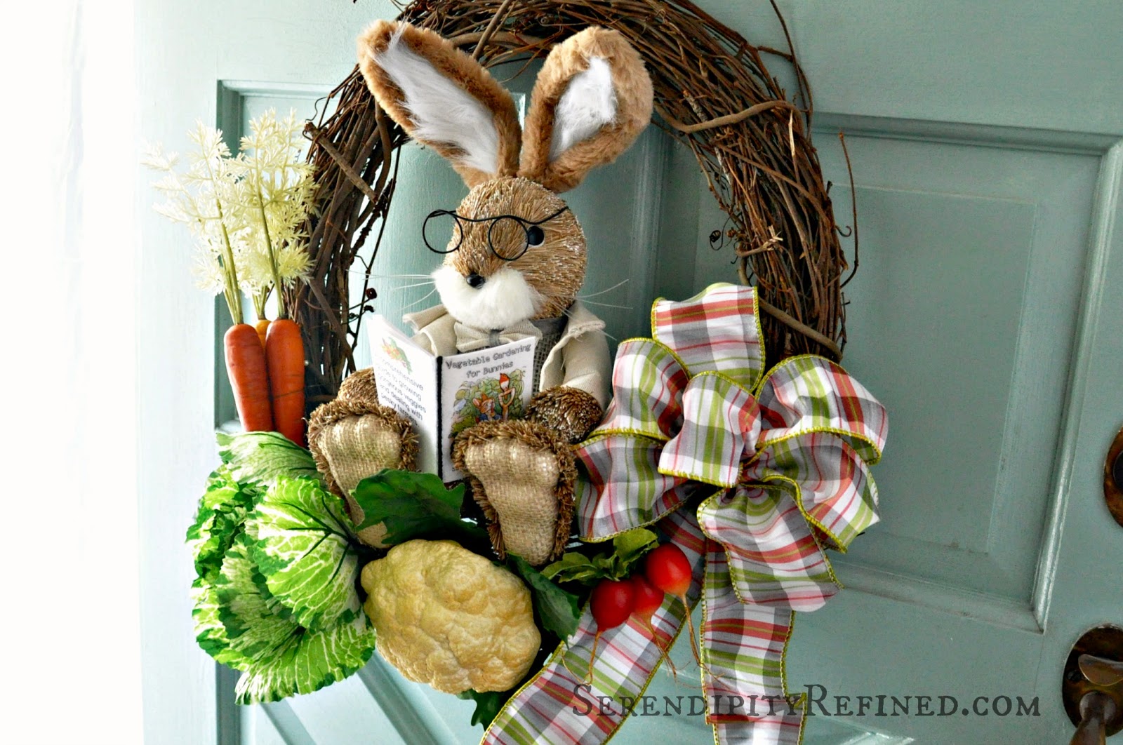 Serendipity Refined Blog: Easy DIY Peter Rabbit Spring Wreath Door ...