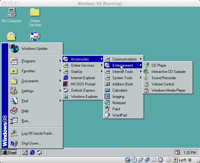 Tech Crack!!: Windows 98 Tour