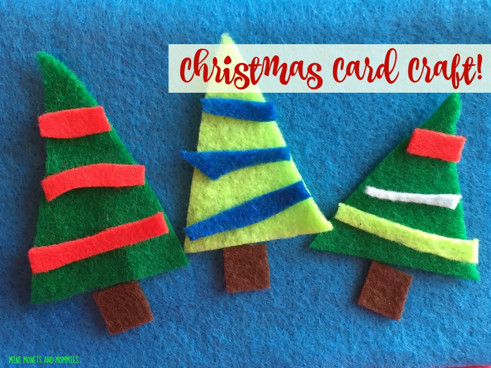 Mini Monets and Mommies: Craft Felt Christmas Card Art Activity