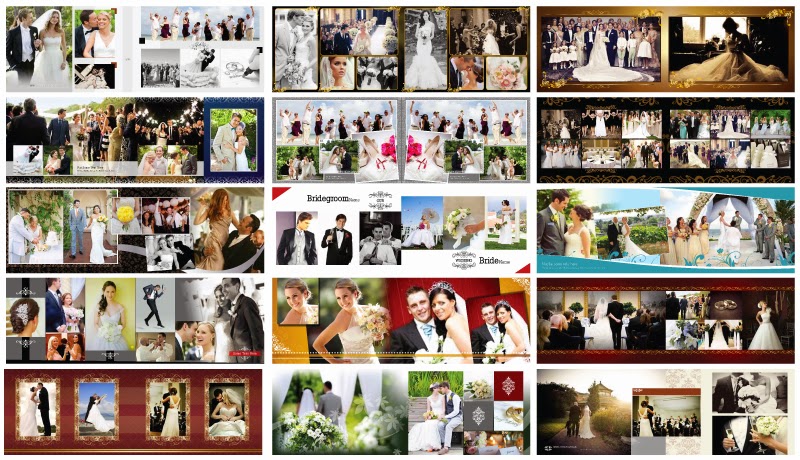 Paket 4 DVD Template Album Kolase Wedding Elegan - NUSANTARA DVD