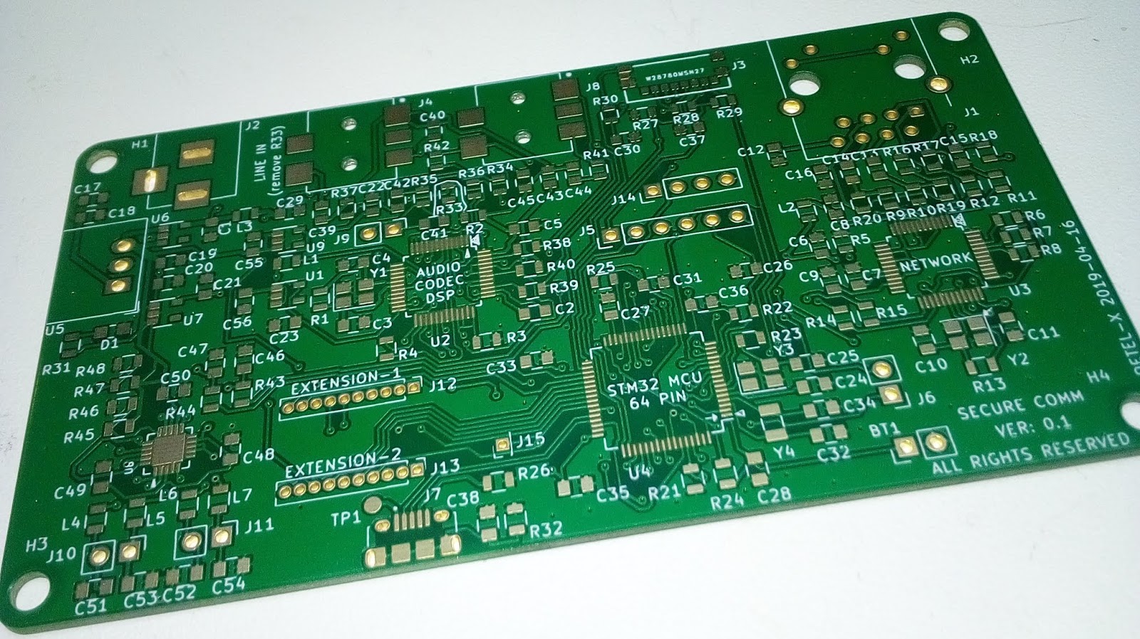 PCB looks just like the 3d rendering ;-) Update Secure Comm