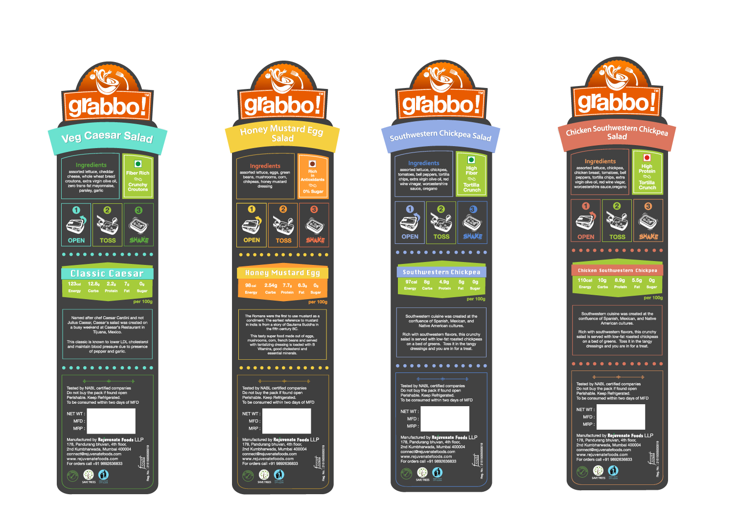 Grabbo Salads on Packaging of the World - Creative Package Design Gallery