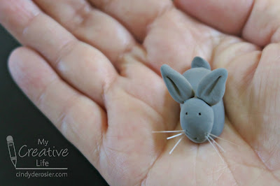 Cindy deRosier: My Creative Life: Bunny Week: Clay Bunny Figurine