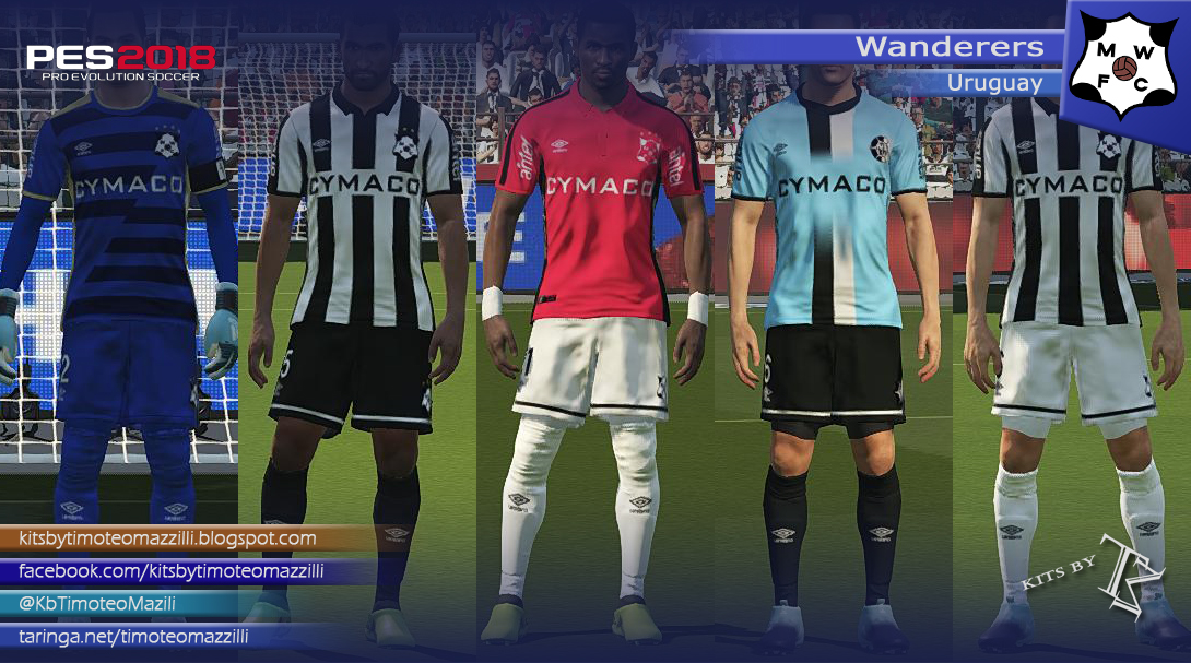 Kits by timoteomazzilli: Kits Montevideo Wanderers (Uruguay) PES2018