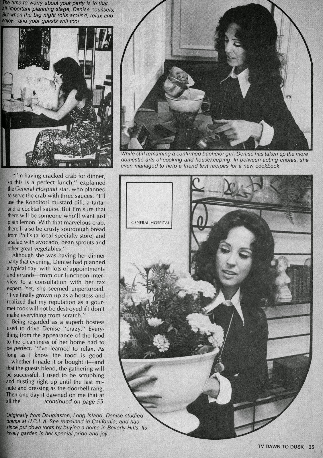 General Hospital: Denise Alexander's Tips For Giving Dynamite Parties