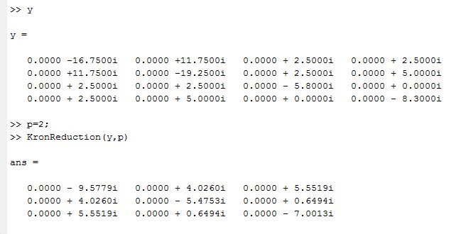 UETian Blogger: Kron Reduction using Matlab Code