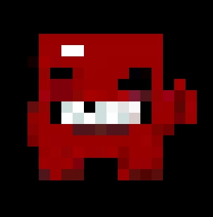 8-Bit City: Pixel Art: 8-Bit Super Meat Boy