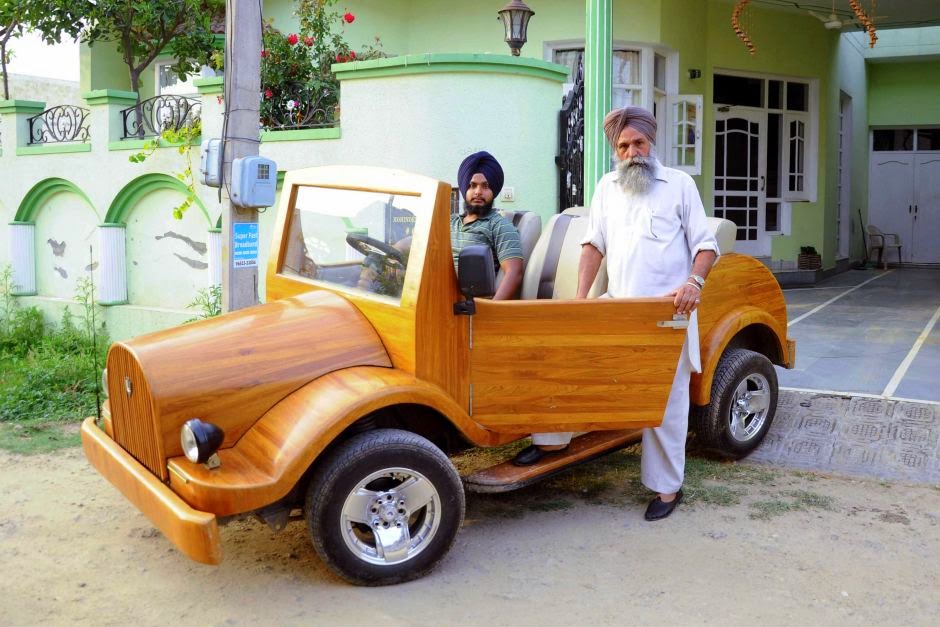 Sikhs India - Online Sikh News Channel: Handmade wooden car with top ...