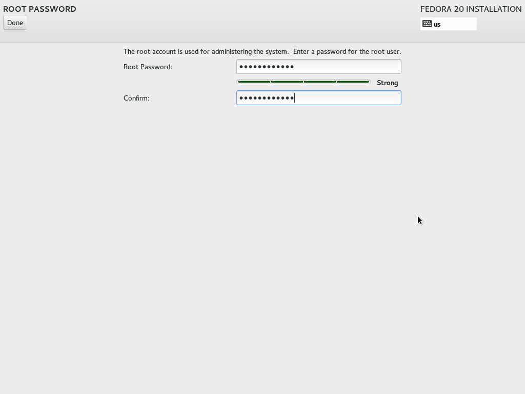 Install Fedora 20 using Netinstall