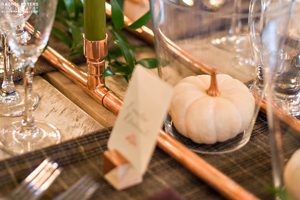 modern jane: DIY: Copper Centerpiece.