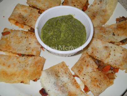 Vegetable Cut Dosa - Desi Mejwani