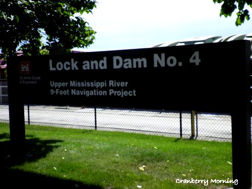 Cranberry Morning: Mississippi River Lock and Dam No. 4 - Alma, Wisconsin