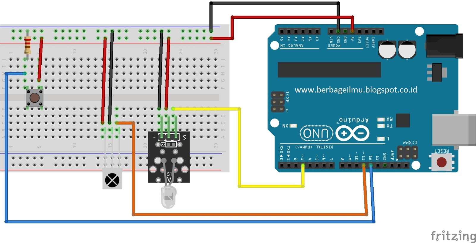 Membuat remote TV sederhana dengan IR transmitter menggunakan arduino ...
