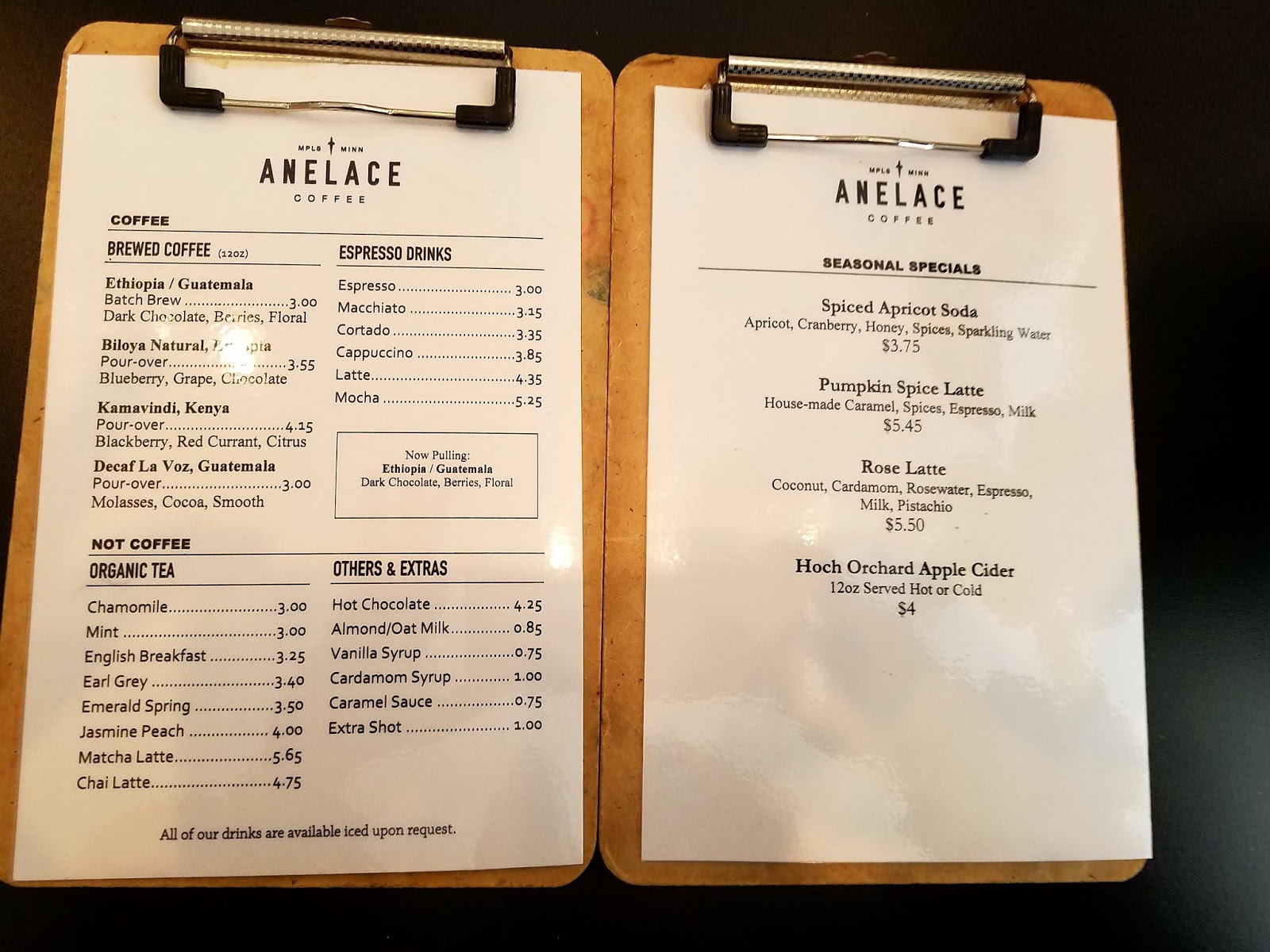 [Twin Cities - Minneapolis] Analace Coffee - Kamavindi Pour Over