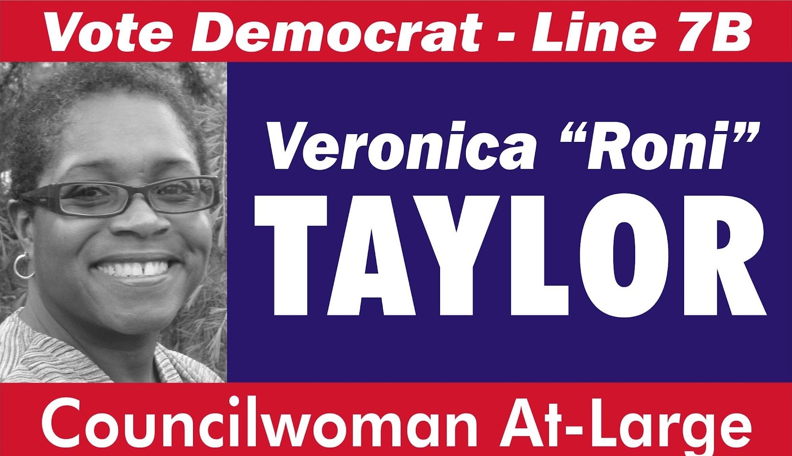 Roni Taylor, Democrat for Council!