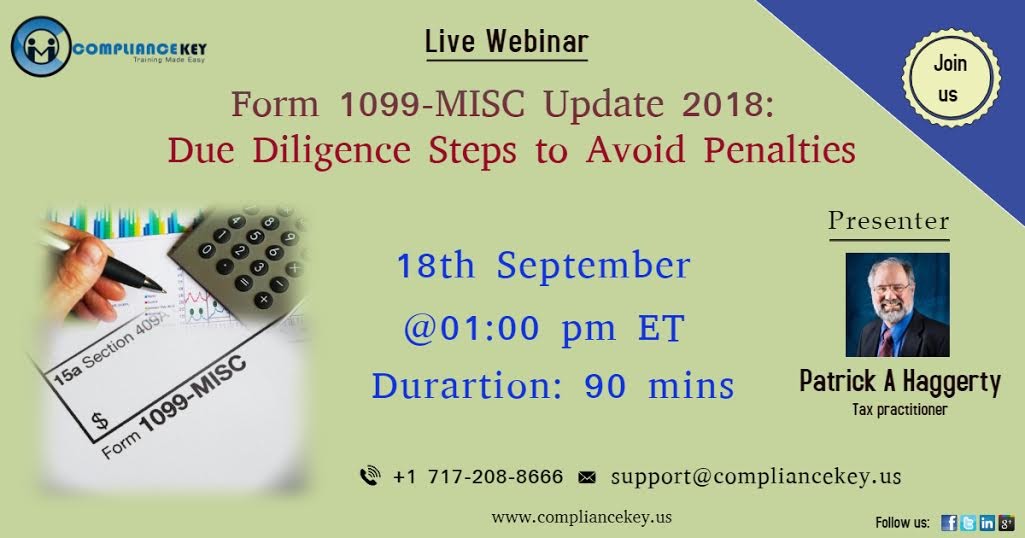 Form 1099-MISC Update 2018: Due Diligence Steps to Avoid Penalties