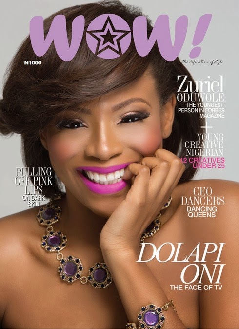 Maestro's Media: TV PERSONALITY DOLAPO ONI COVERS WOW! MAGAZINE NEW ISSUE