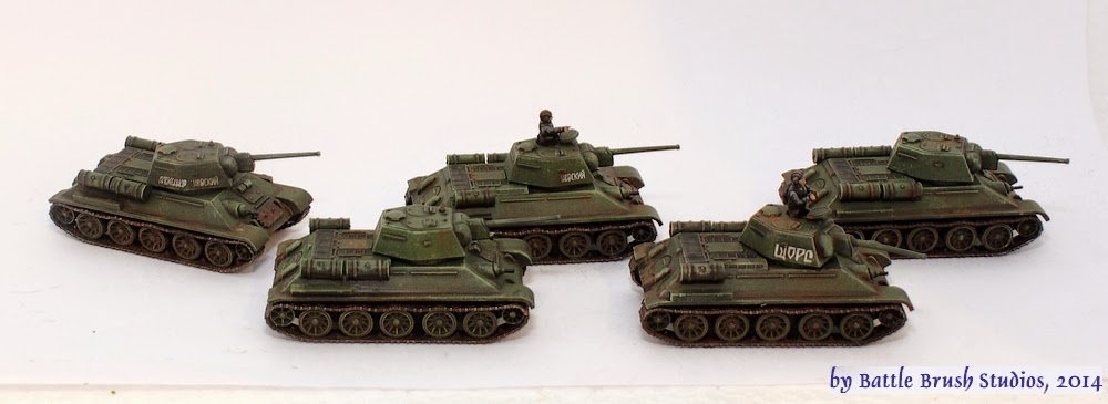 Battle Brush Studios: Review: T-34 tanks by Plastic Soldier Company