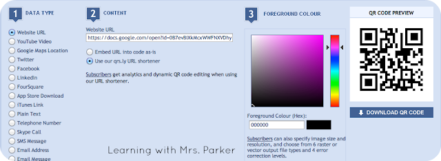 QR Codes Tutorial - Learning With Mrs. Parker