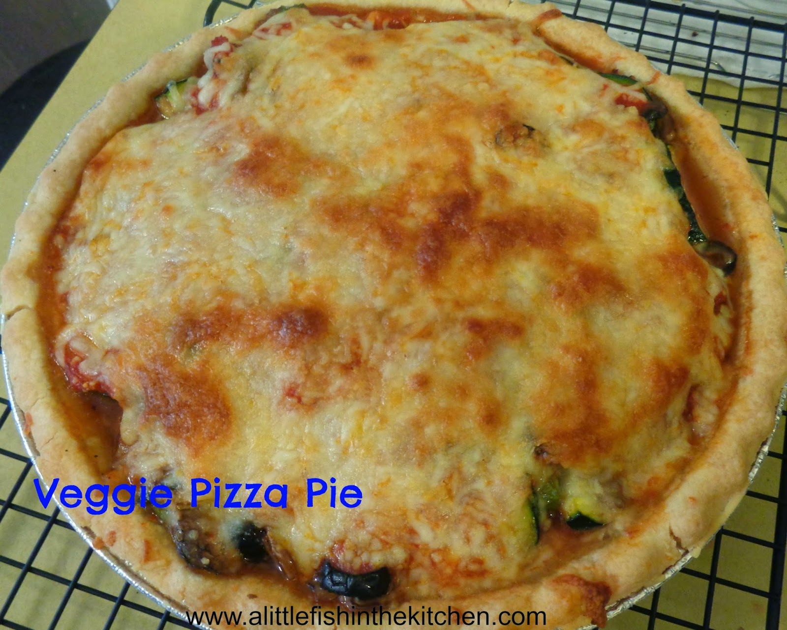 Rustic Veggie Pizza Pie – A Little Fish in the Kitchen