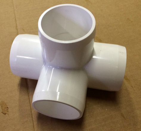 Agility DIY: DIY 4 way pipe connector